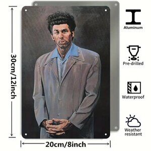 Seinfeld | Accents | Seinfeld The Kramer Painting 8x2 Metal Sign A ...